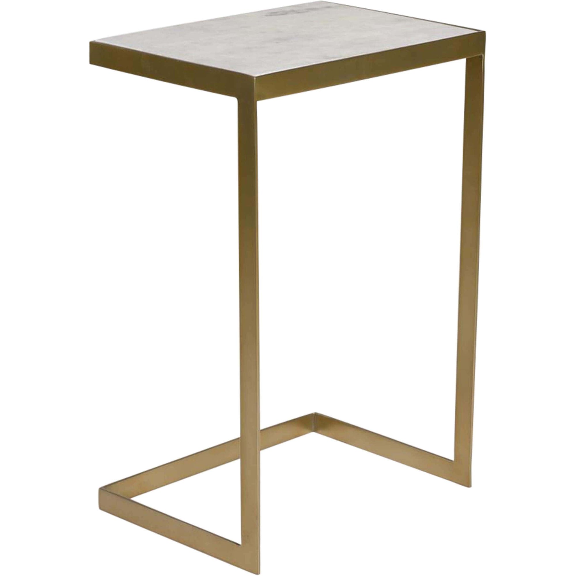 Laguna End Table, Brass – High Fashion Home