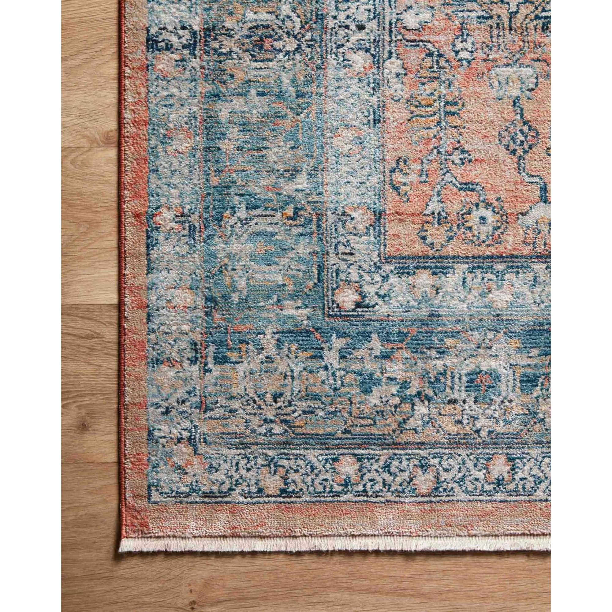 Magnolia Home by Joanna Gaines x Loloi Rug Elise ELI-01, Coral/Blue ...