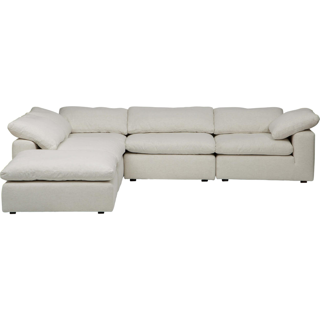 Mateo 5 Piece Modular Sectional w/Ottoman, Nomad Snow – High Fashion Home