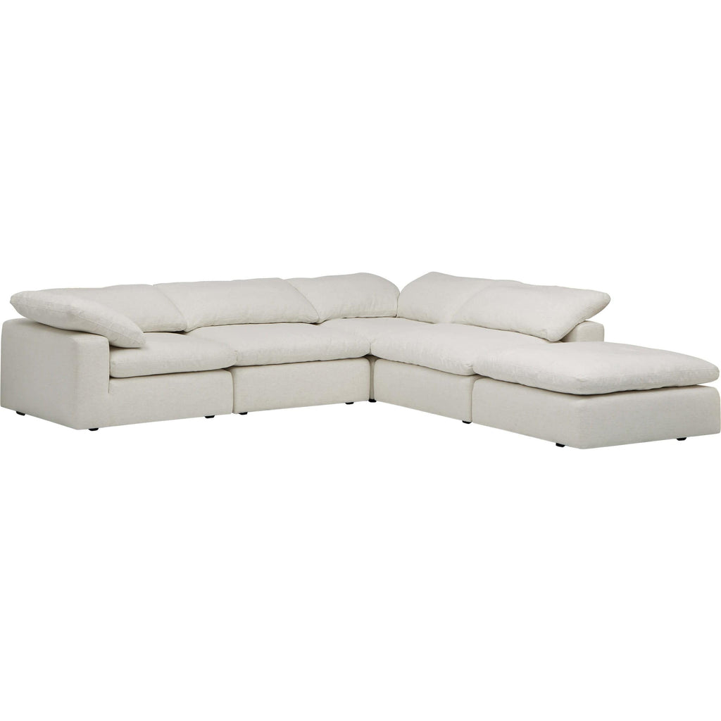 Mateo 5 Piece Modular Sectional w/Ottoman, Nomad Snow – High Fashion Home
