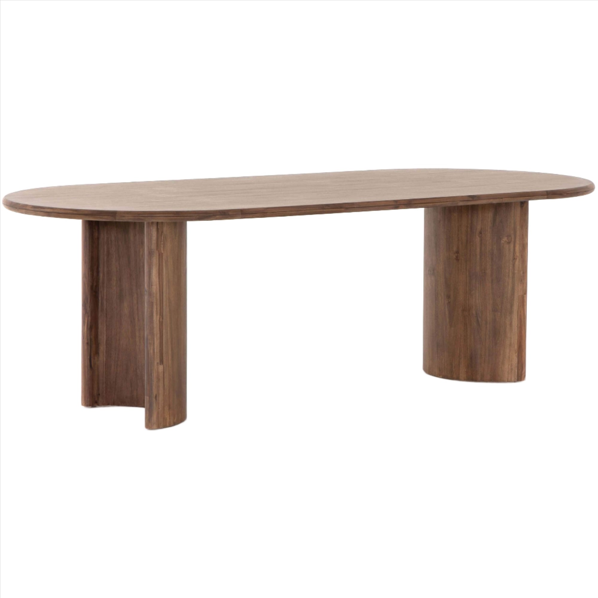 Paden Dining Table, Seasoned Brown Acacia – High Fashion Home