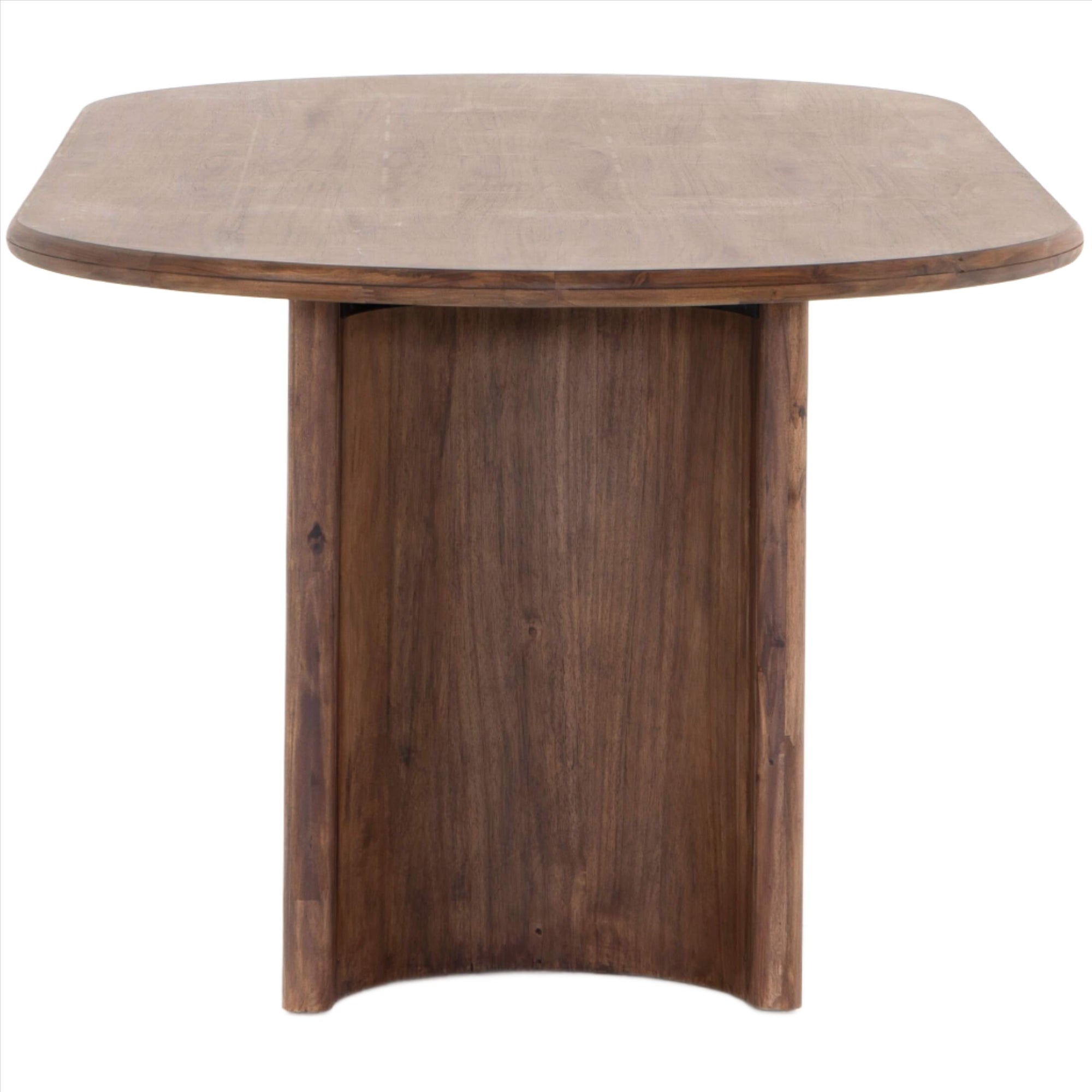 Paden Dining Table, Seasoned Brown Acacia – High Fashion Home