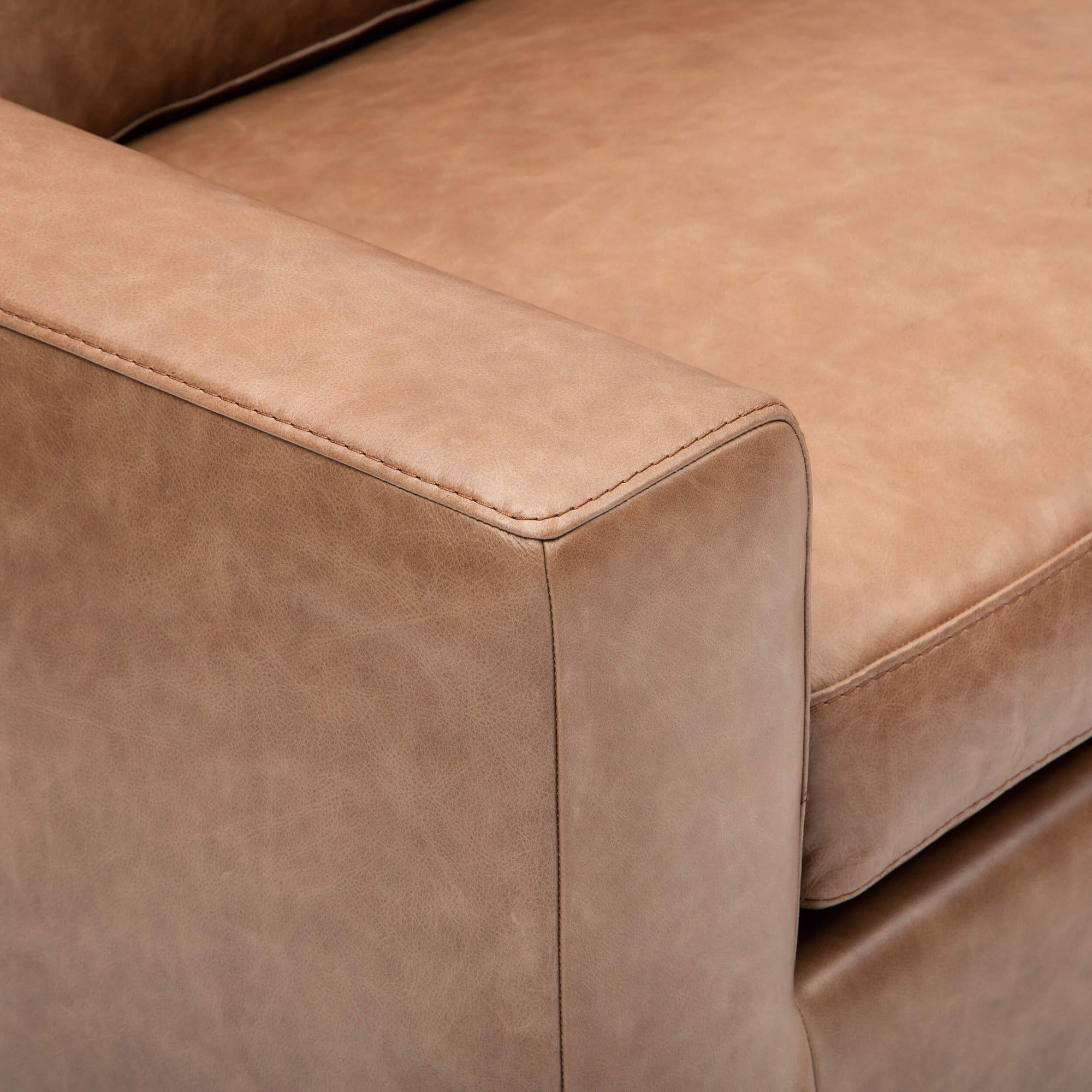 Paul Leather Sofa, Buffalo Saddle – High Fashion Home