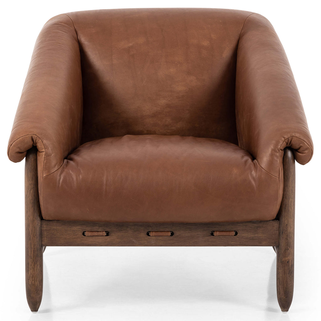 Reggie Leather Chair, Heirloom Sienna by Four Hands – High Fashion Home