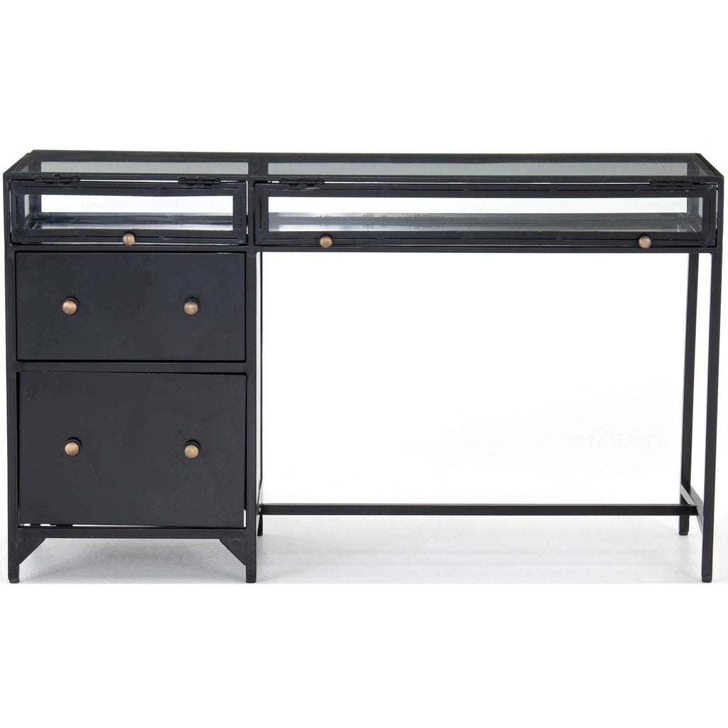 Shadow Box Desk, Black by Four Hands – High Fashion Home