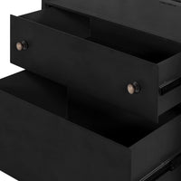 Shadow Box Nightstand, Black – High Fashion Home