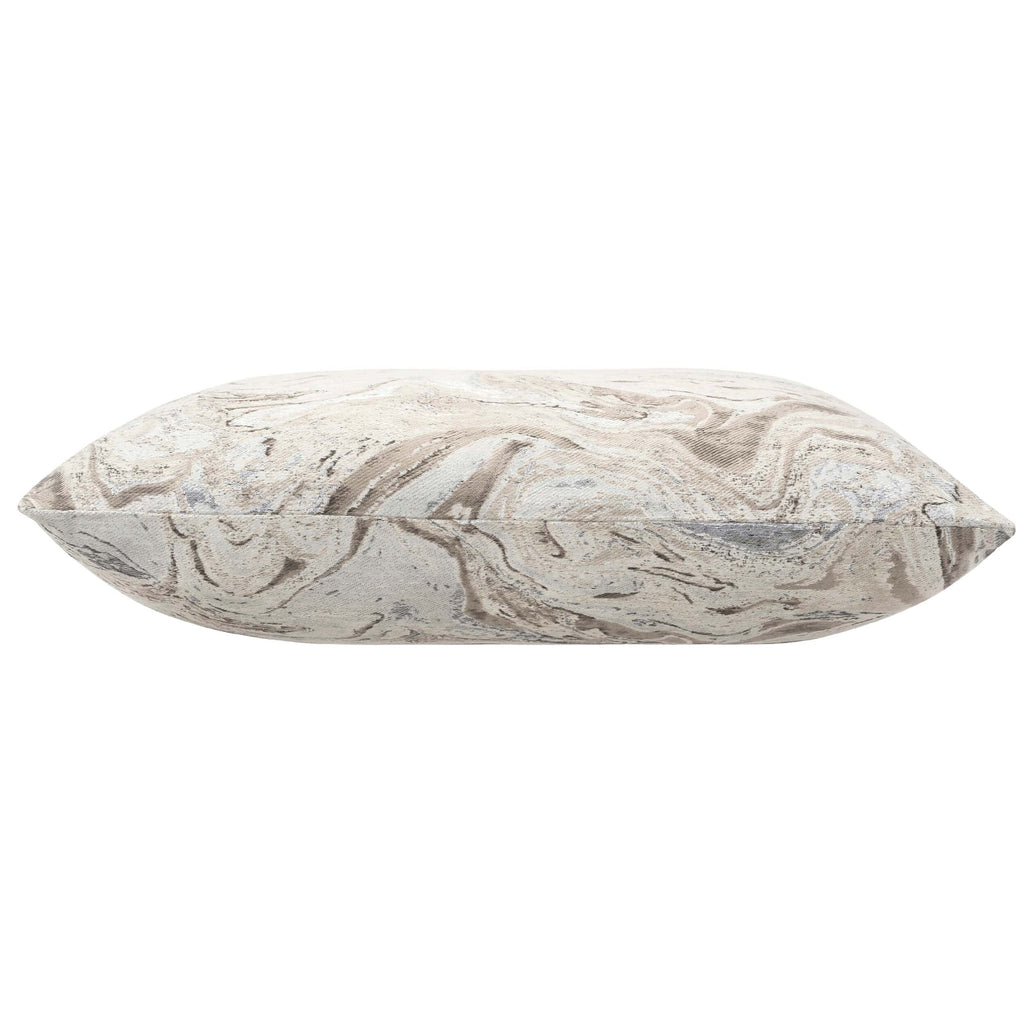 Theo Marble Pillow, Silver/Cream – High Fashion Home