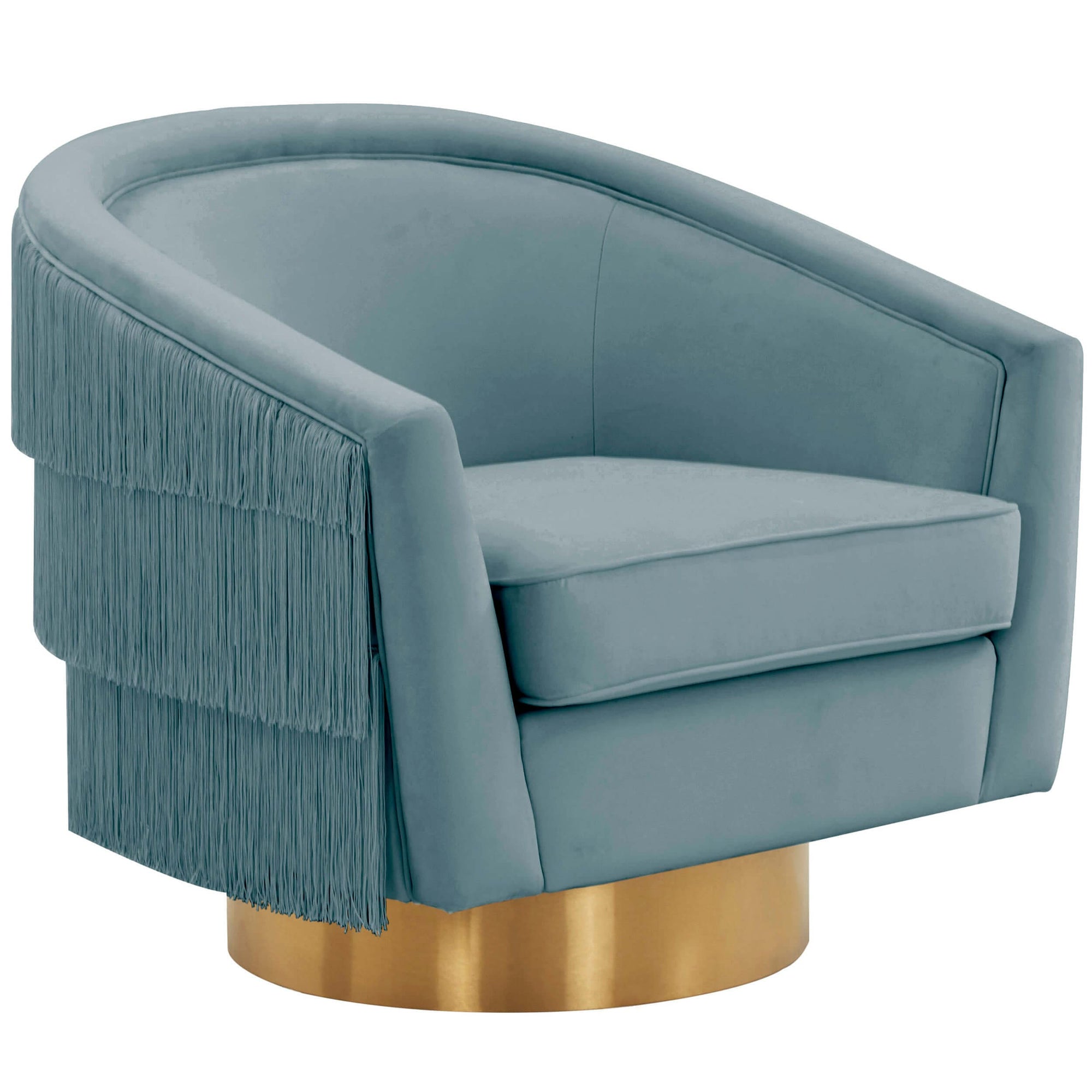 Flapper Swivel Chair, Bluestone – High Fashion Home