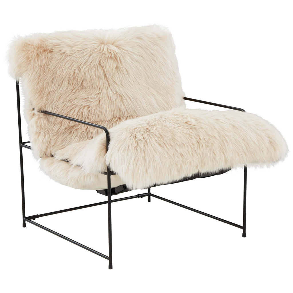Kimi Sheepskin Chair, Natural – High Fashion Home