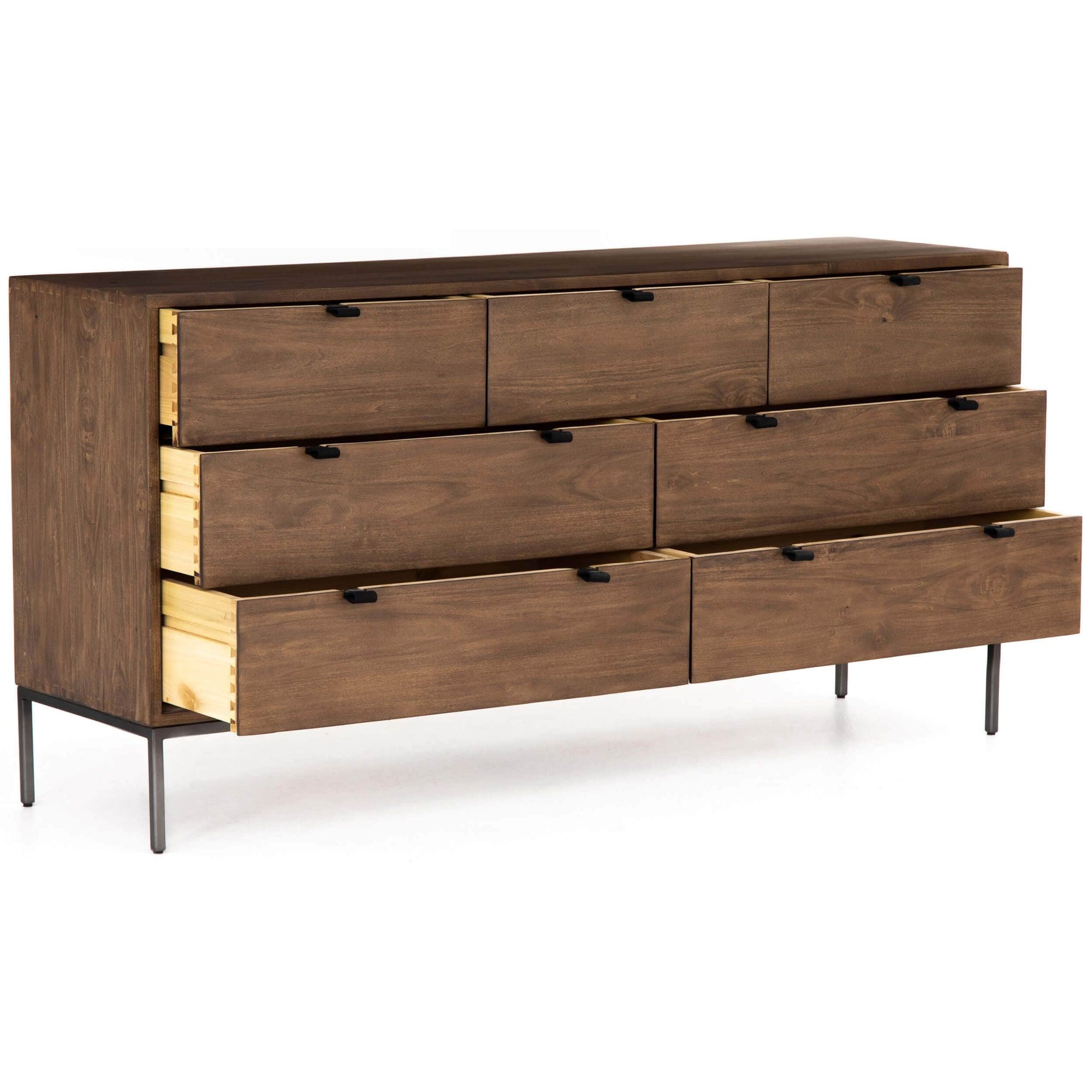 Trey 7 Drawer Dresser, Auburn by Four Hands – High Fashion Home