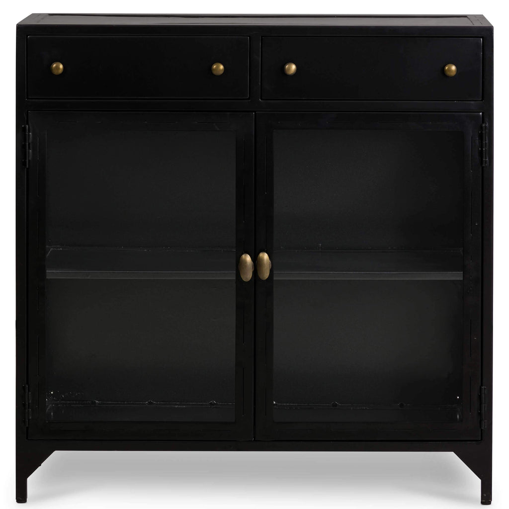 Shadow Box Small Cabinet, Black by Four Hands – High Fashion Home