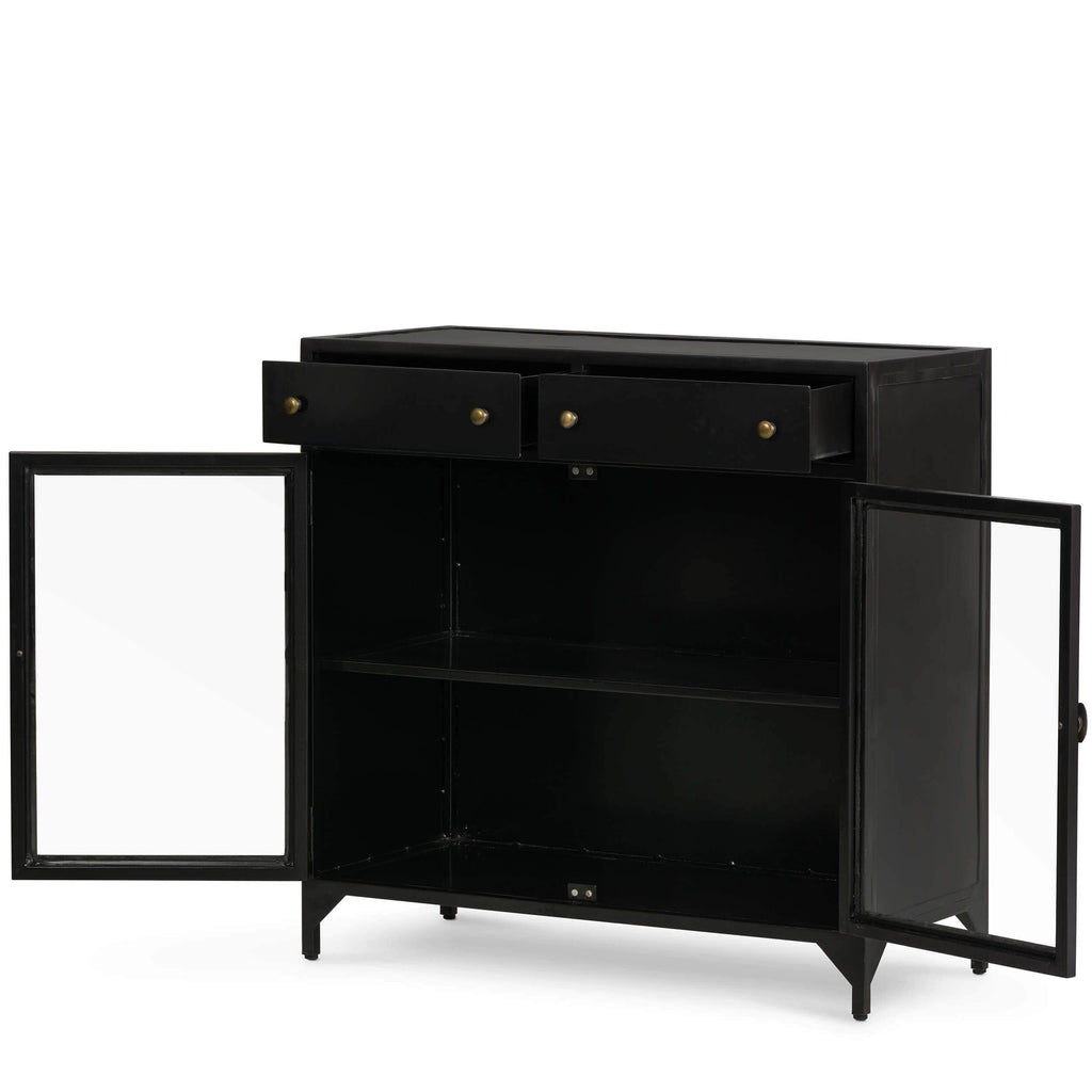Shadow Box Small Cabinet, Black by Four Hands – High Fashion Home