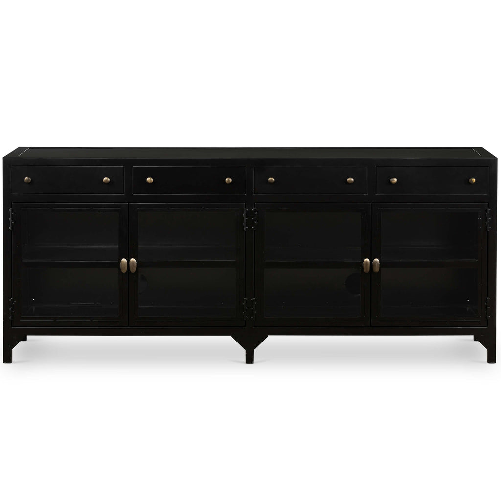 Shadow Box Media Console, Black by Four Hands – High Fashion Home