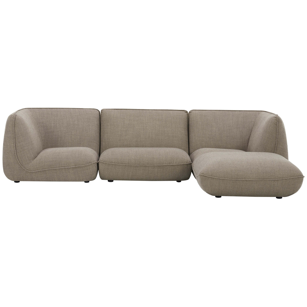 Zeppelin Lounge Modular Sectional, Speckled Pumice – High Fashion Home