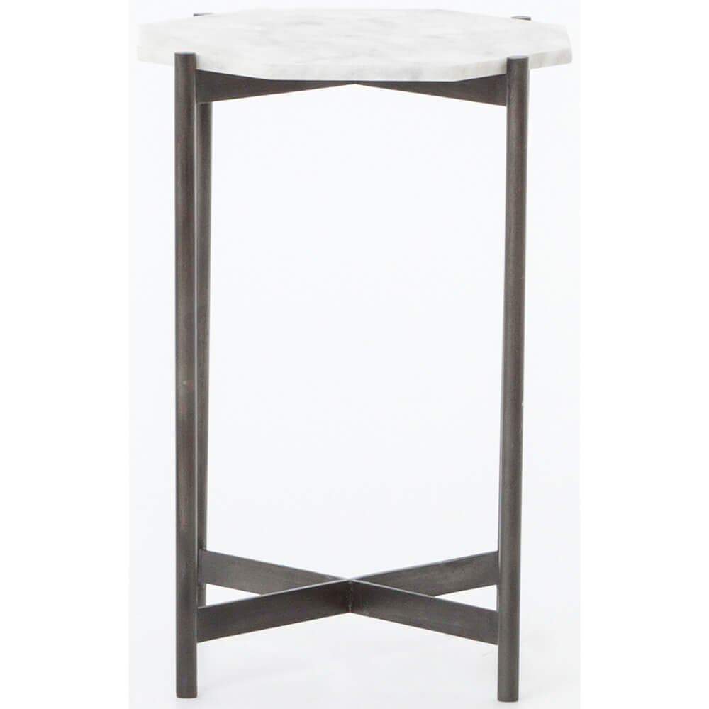 Adair Side Table, Hammered Grey by Four Hands – High Fashion Home