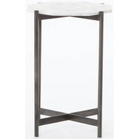 Adair Side Table, Hammered Grey – High Fashion Home