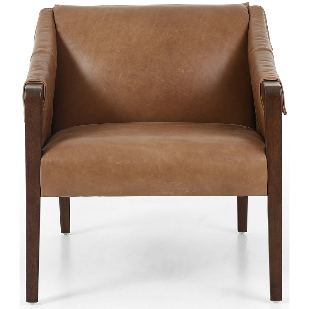 Bauer Leather Chair, Warm Taupe Dakota by Four Hands – High Fashion Home