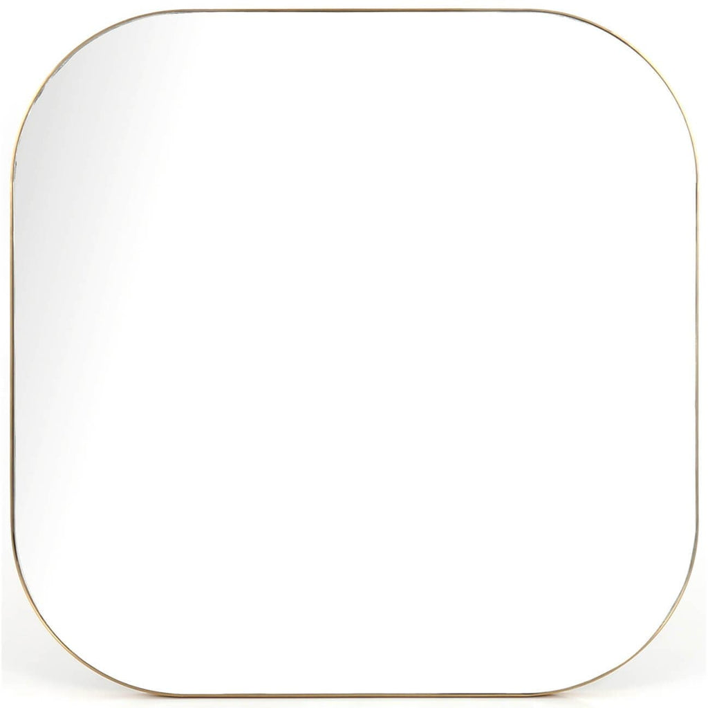 Bellvue Large Square Mirror, Polished Brass by Four Hands – High ...