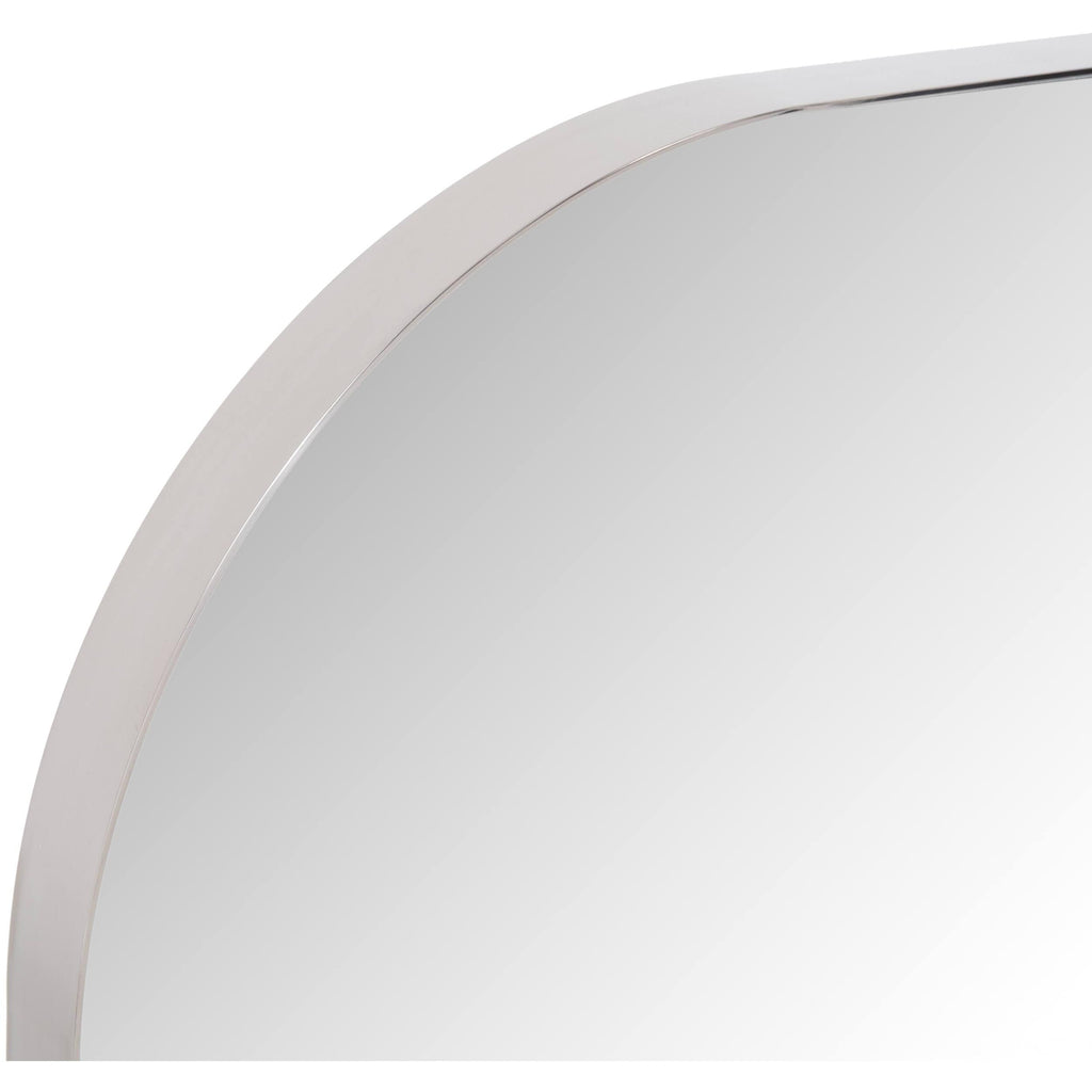 Bellvue Large Square Mirror, Shiny Steel by Four Hands – High Fashion Home