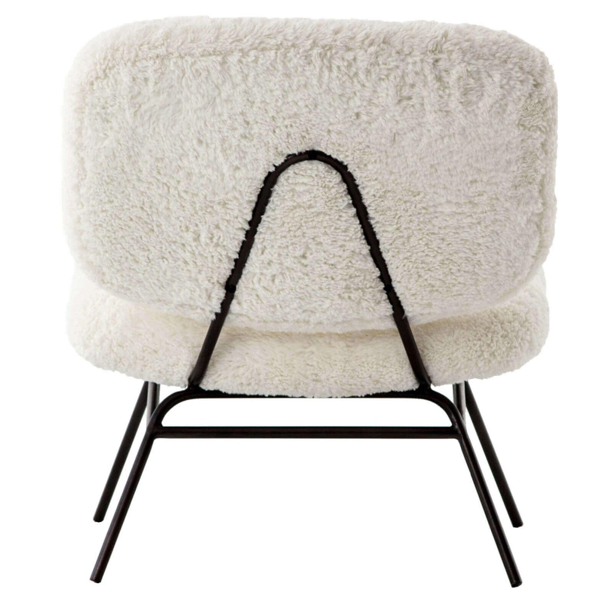 Caleb Chair, Ivory Angora – High Fashion Home