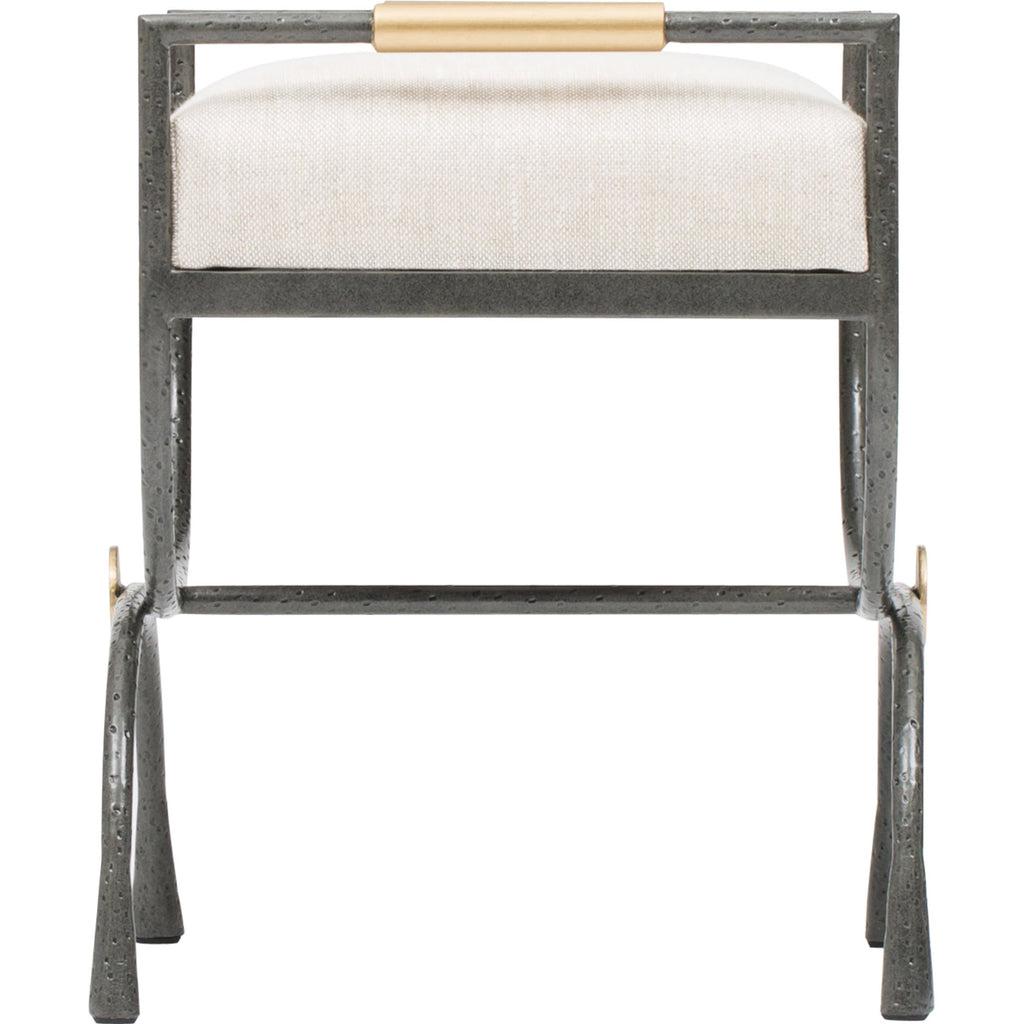 Devon Upholstered Metal Stool – High Fashion Home