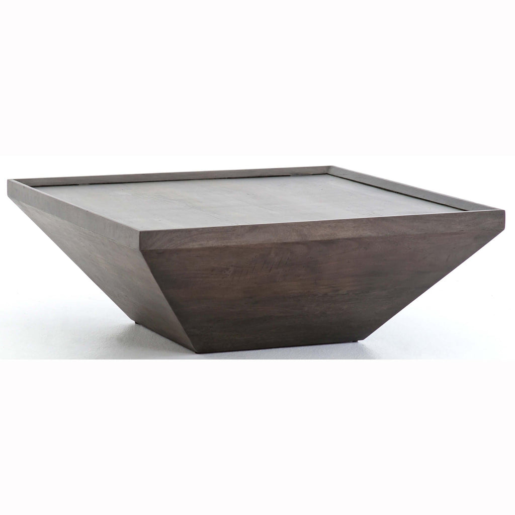 Drake Coffee Table, Coal Grey – High Fashion Home