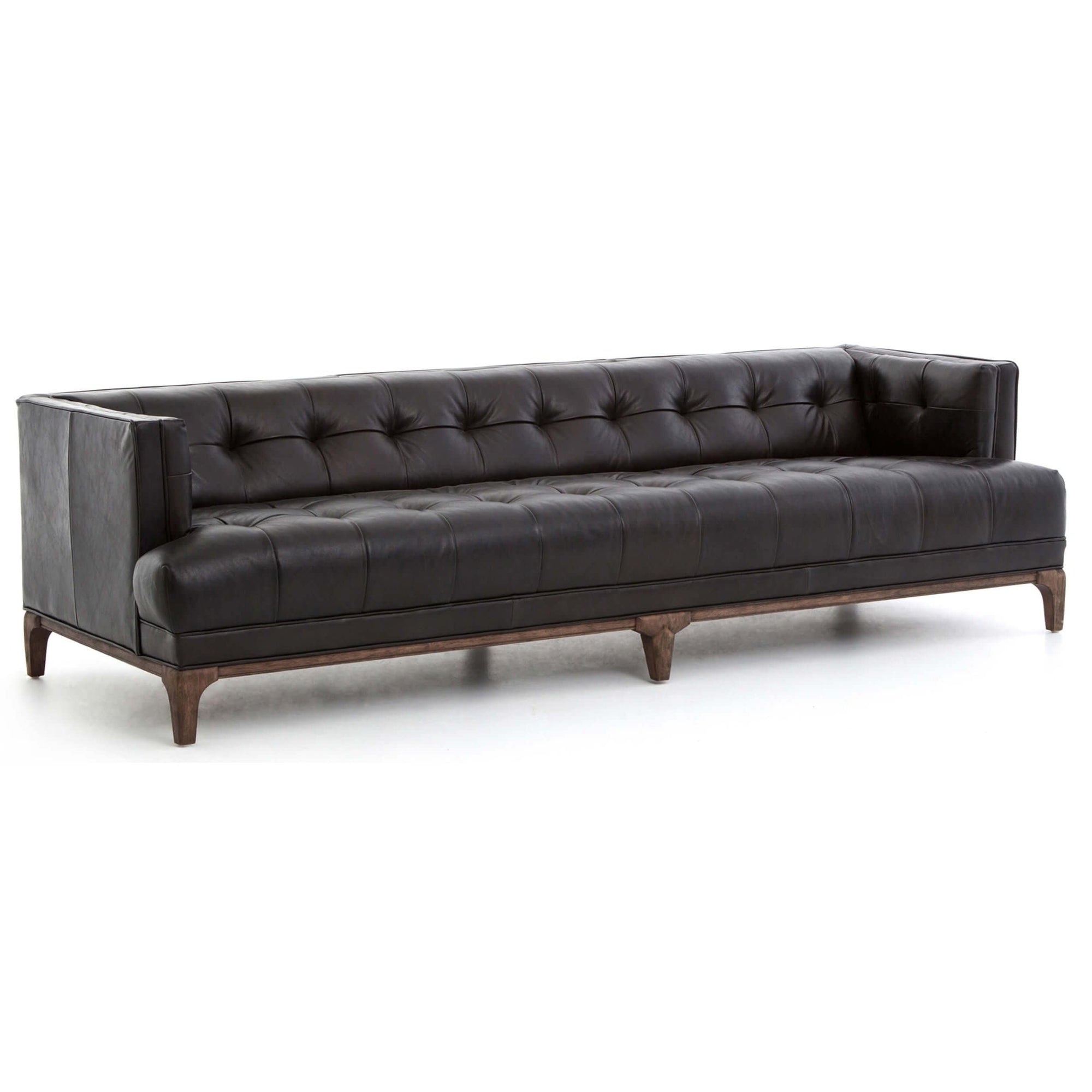 Dylan Leather Sofa, Rider Black by Four Hands – High Fashion Home