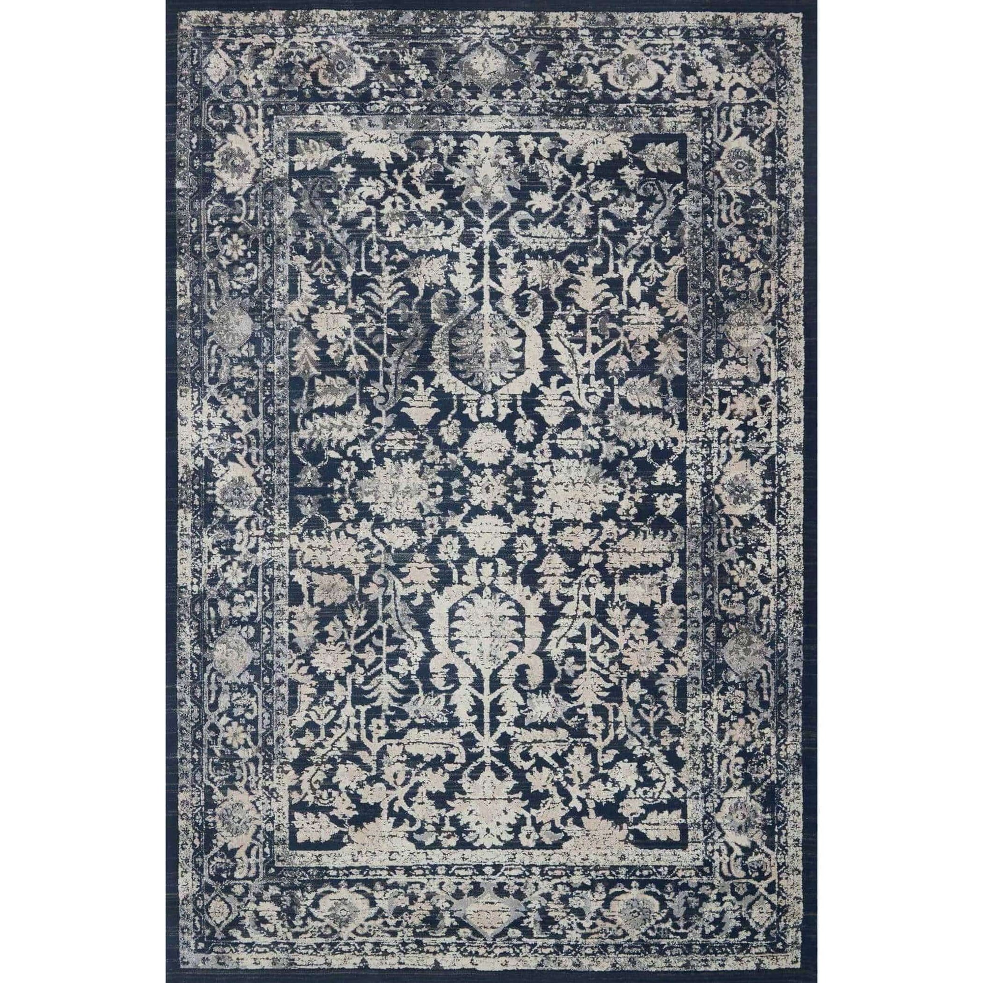 Magnolia Home by Joanna Gaines x Loloi Rug Everly VY-01 Indigo/Indigo ...