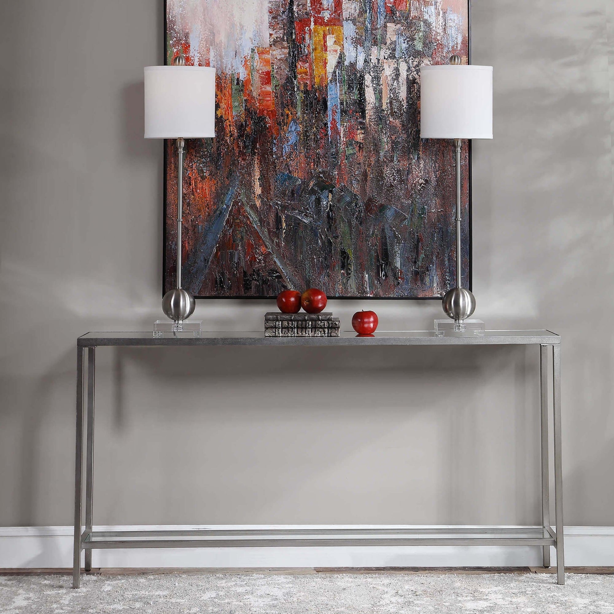Hayley Console Table, Silver – High Fashion Home