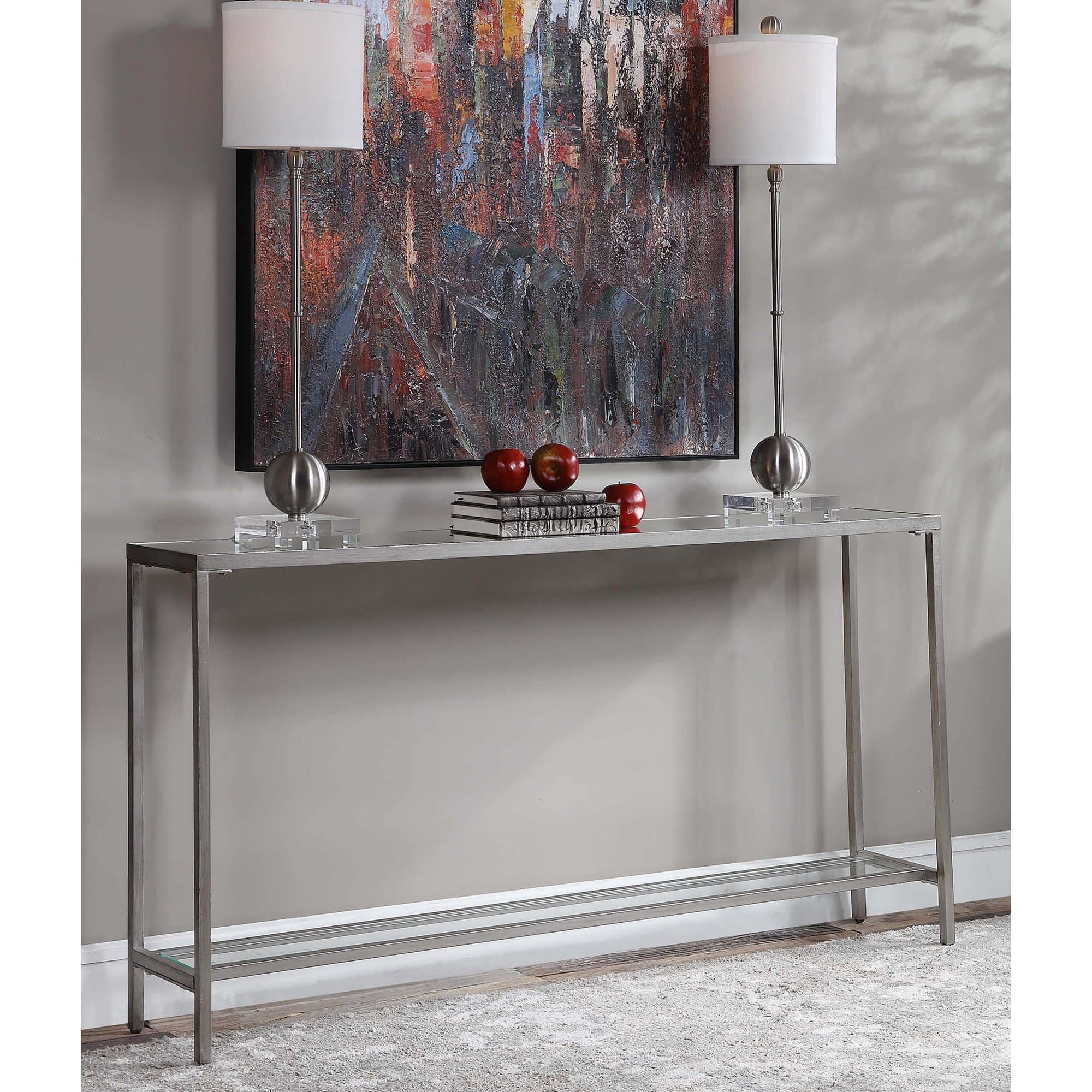 Hayley Console Table, Silver – High Fashion Home