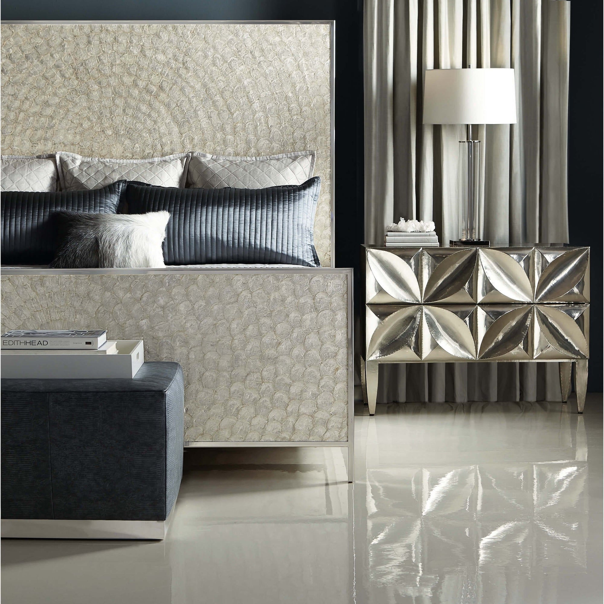 Helios Capiz Shell King Bed – High Fashion Home