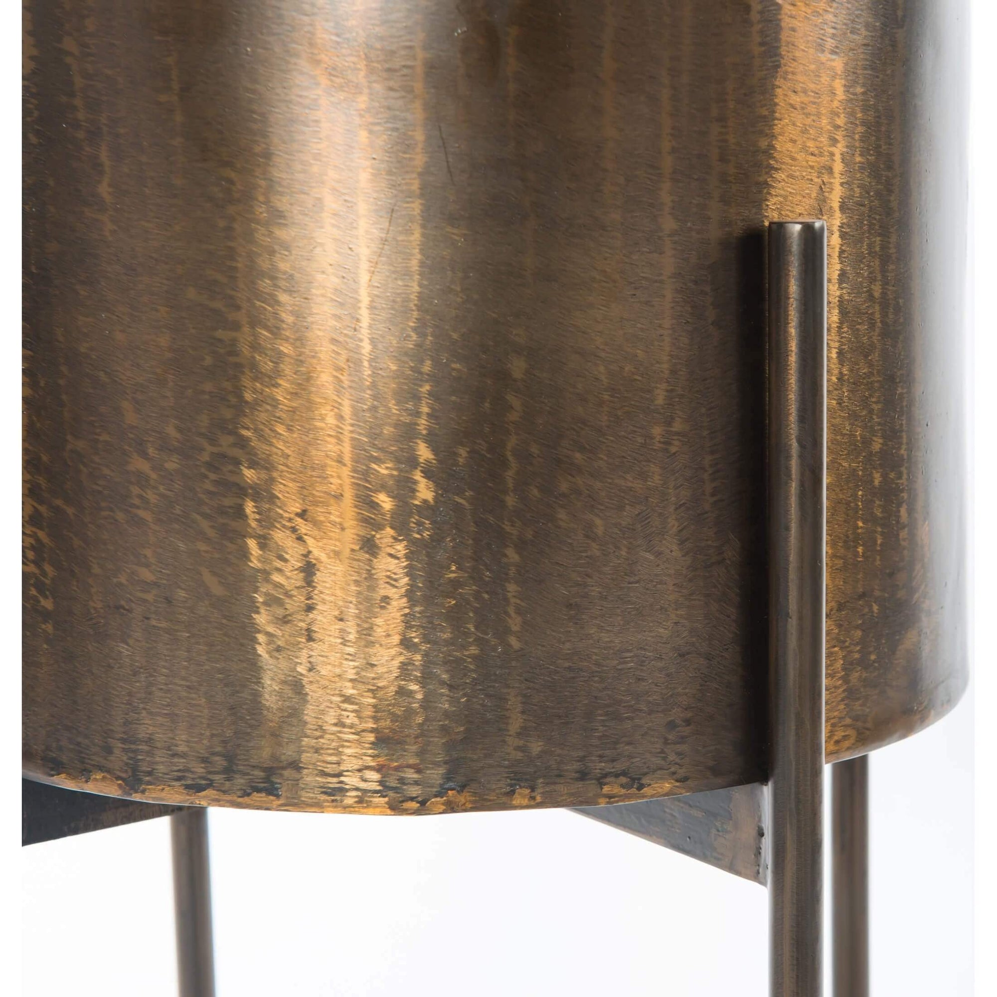 Jed Planter, Weathered Brass by Four Hands – High Fashion Home