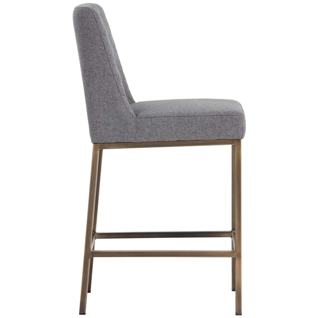 Leighland Counter Stool, Dark Grey – High Fashion Home