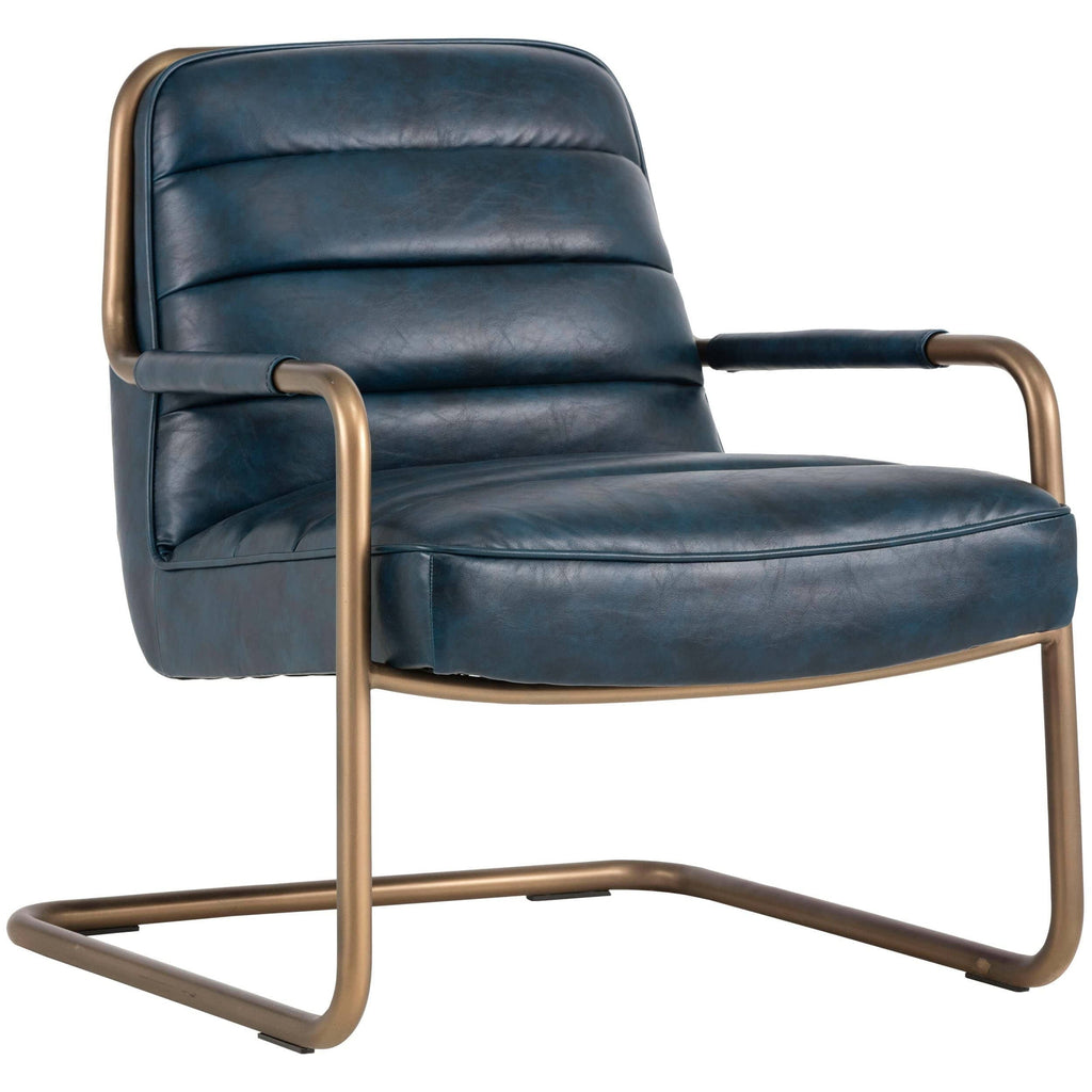Lincoln Lounge Chair, Vintage Blue – High Fashion Home