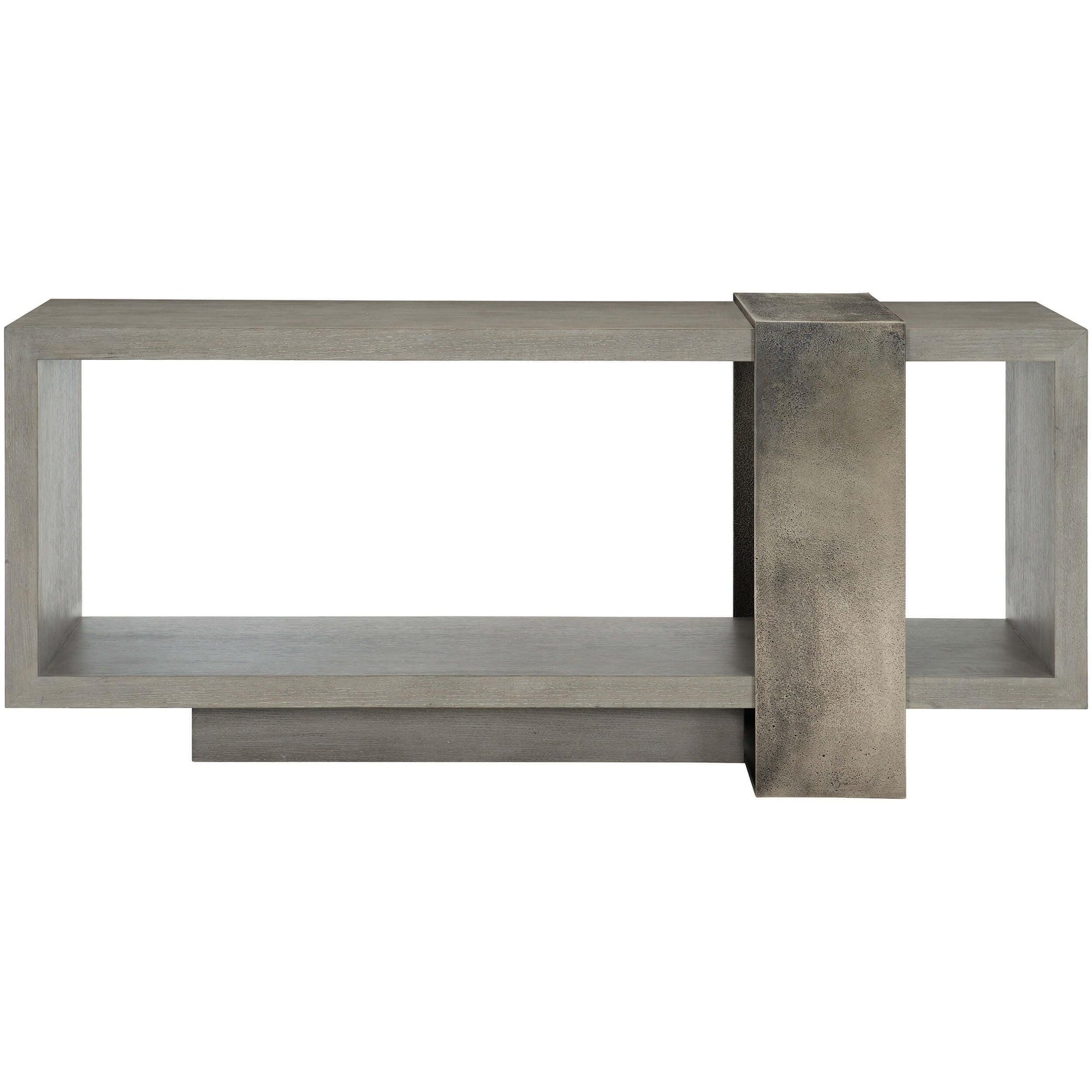 Linea Console Table, Cerused Greige – High Fashion Home