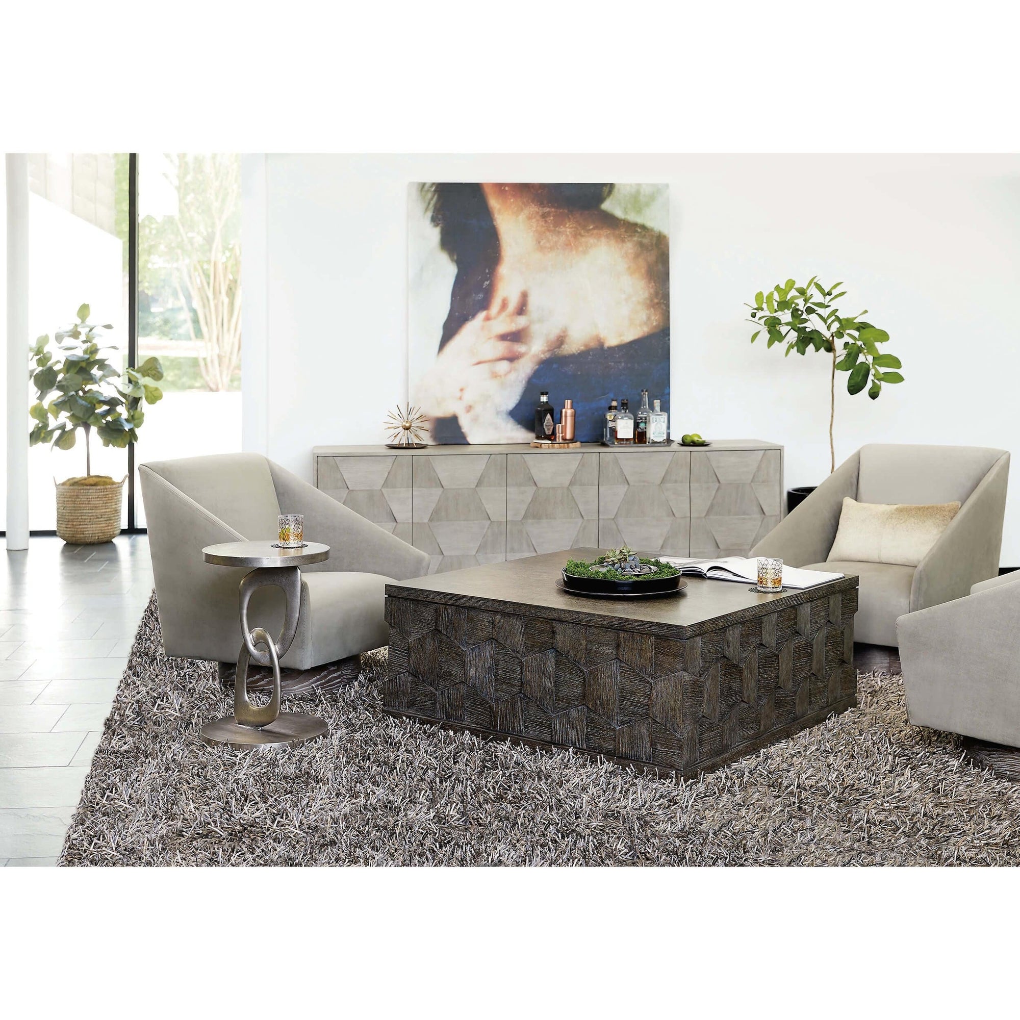 Linea Square Cocktail Table – High Fashion Home