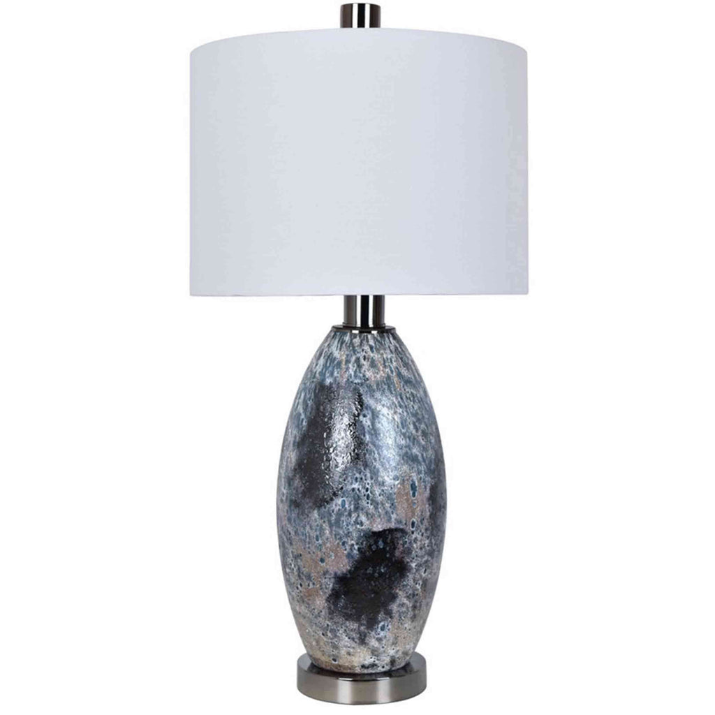 Logan Table Lamp, Black & White – High Fashion Home