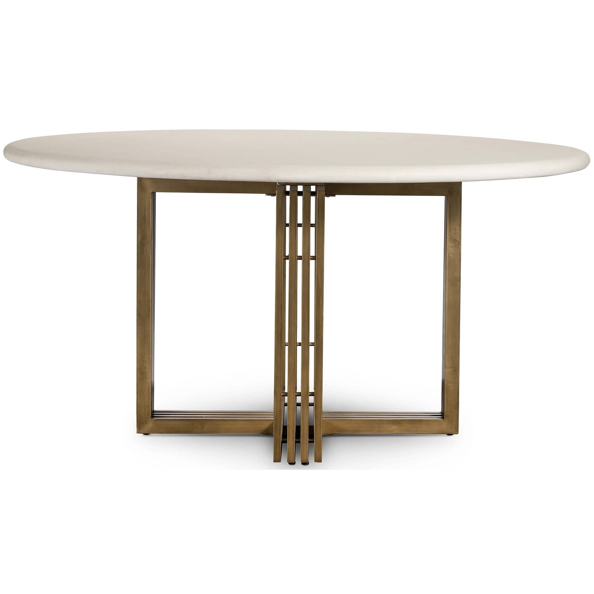 Mia Round Dining Table, Parchment White by Four Hands – High Fashion Home