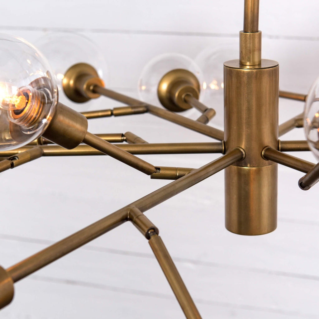 Pellman Chandelier, Matte Brass by Four Hands – High Fashion Home