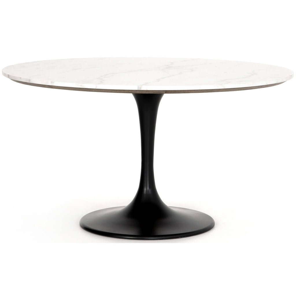 Powell Dining Table, White Marble by Four Hands – High Fashion Home