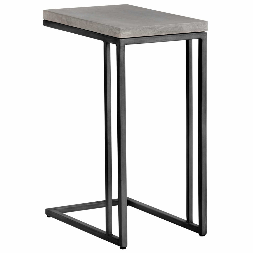 Sawyer C-Shaped End Table, Grey – High Fashion Home