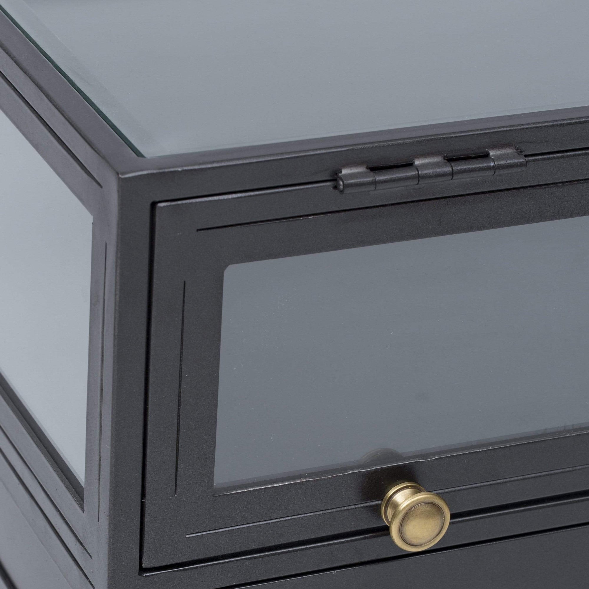 Shadow Box End Table, Black – High Fashion Home