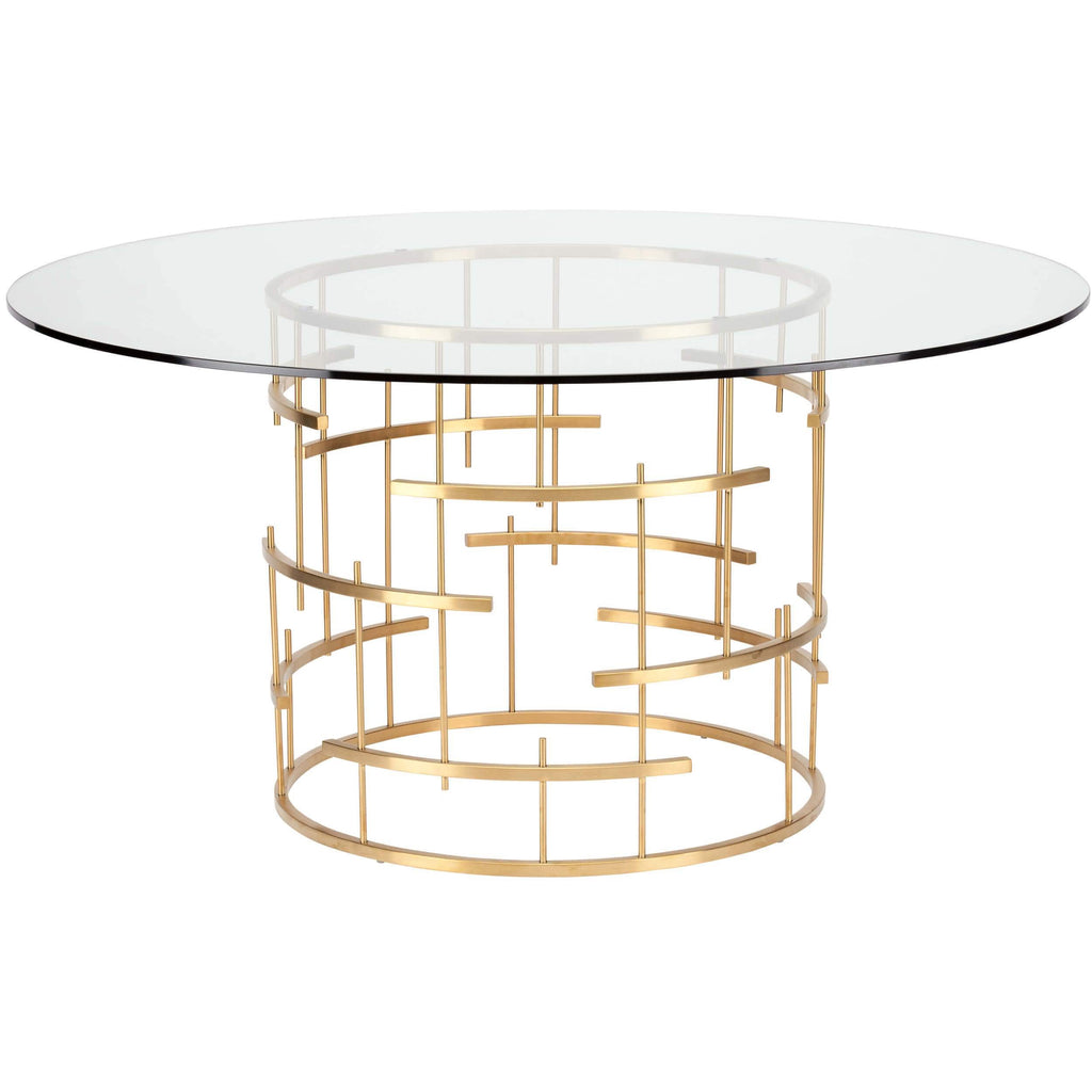 Tiffany Dining Table, Gold – High Fashion Home