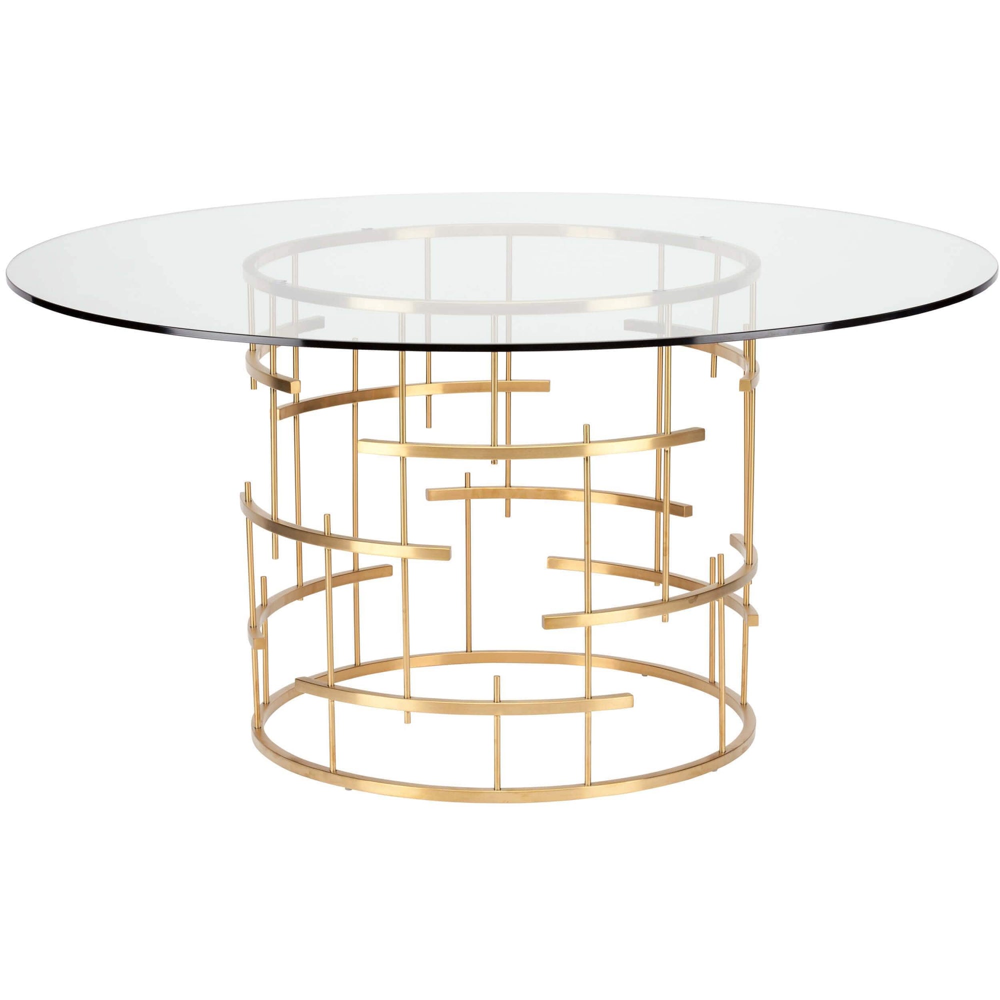 Tiffany Dining Table, Gold – High Fashion Home