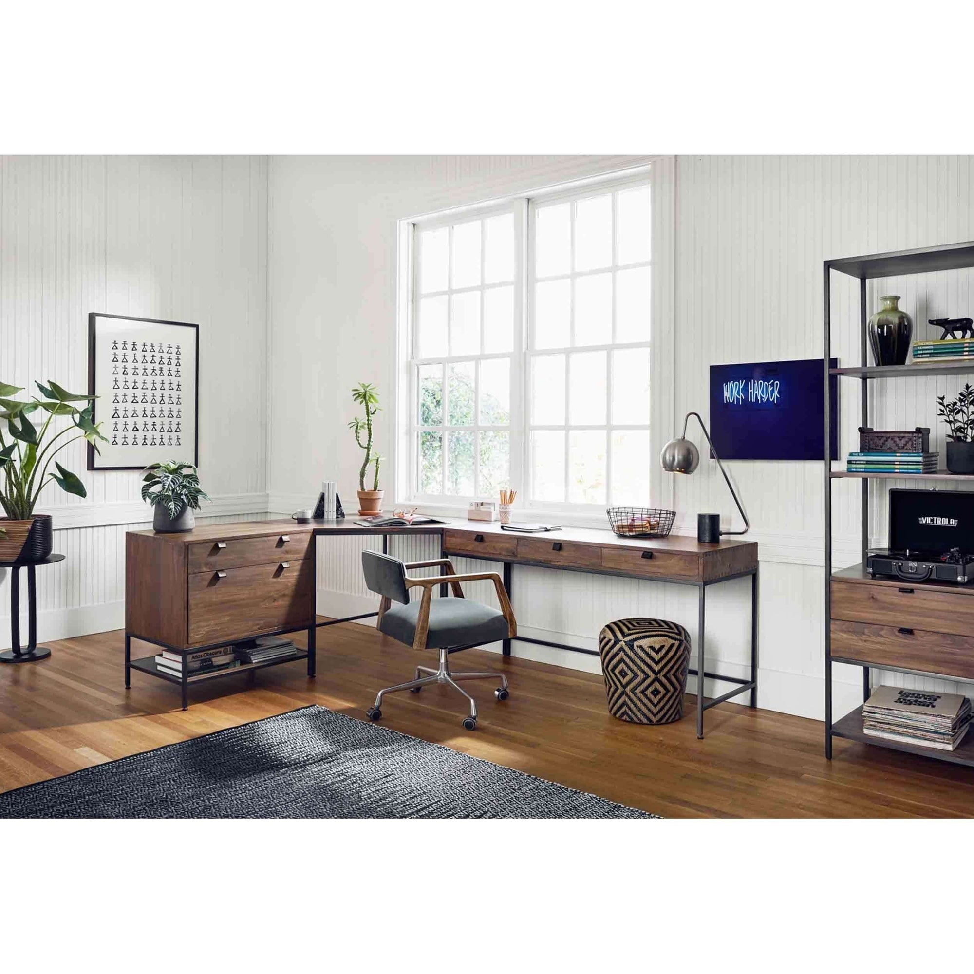 Trey Modular Writing Desk, Auburn Poplar by Four Hands – High Fashion Home