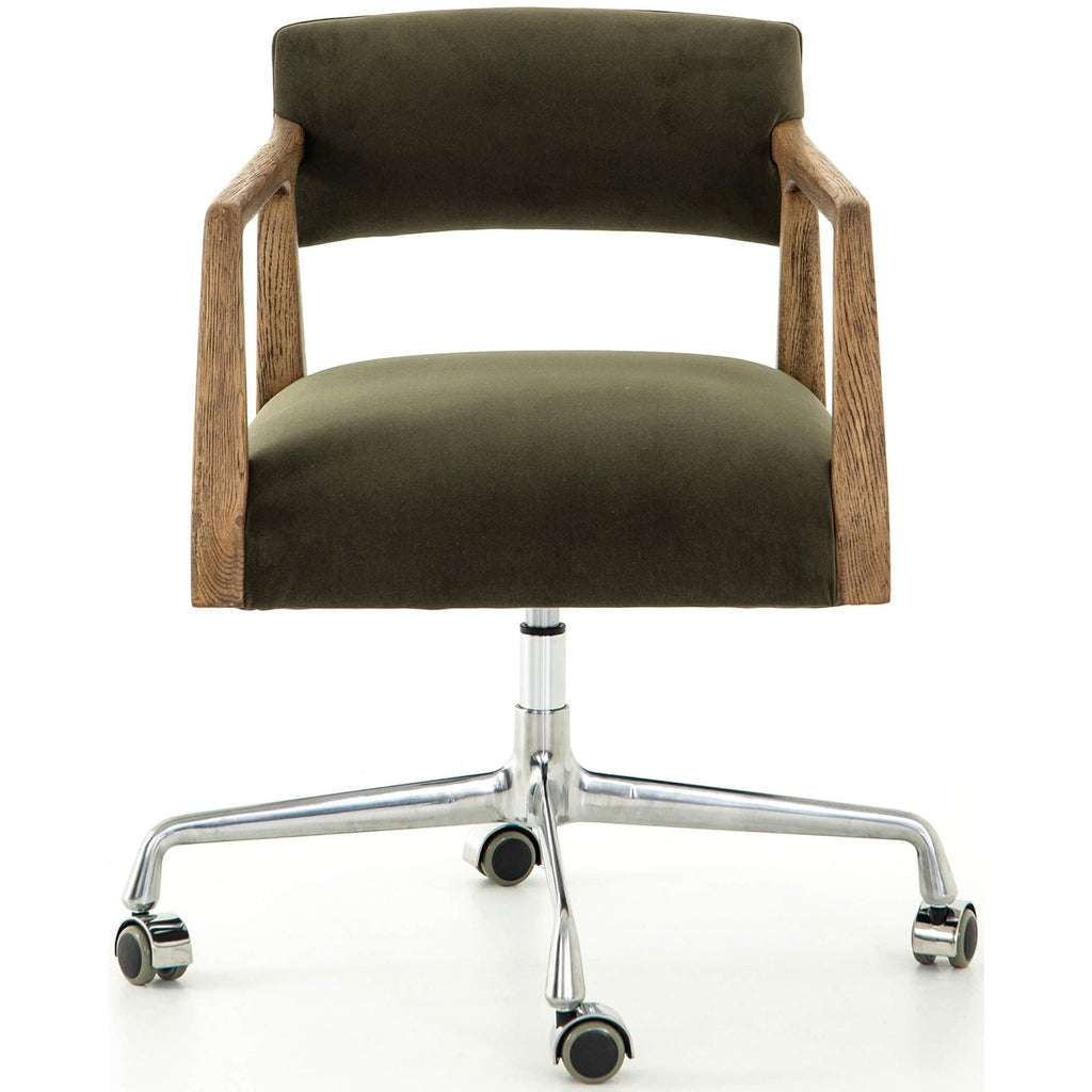 Tyler Desk Chair, Velvet Loden by Four Hands – High Fashion Home